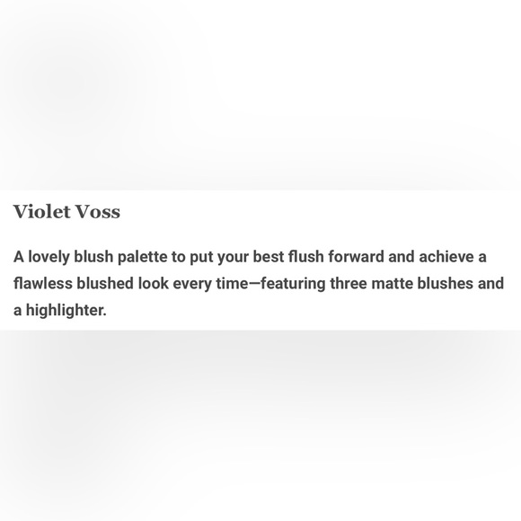 Violet Voss | Makeup | Violet Ross Whispering Rose Luminous Blush 4 ...